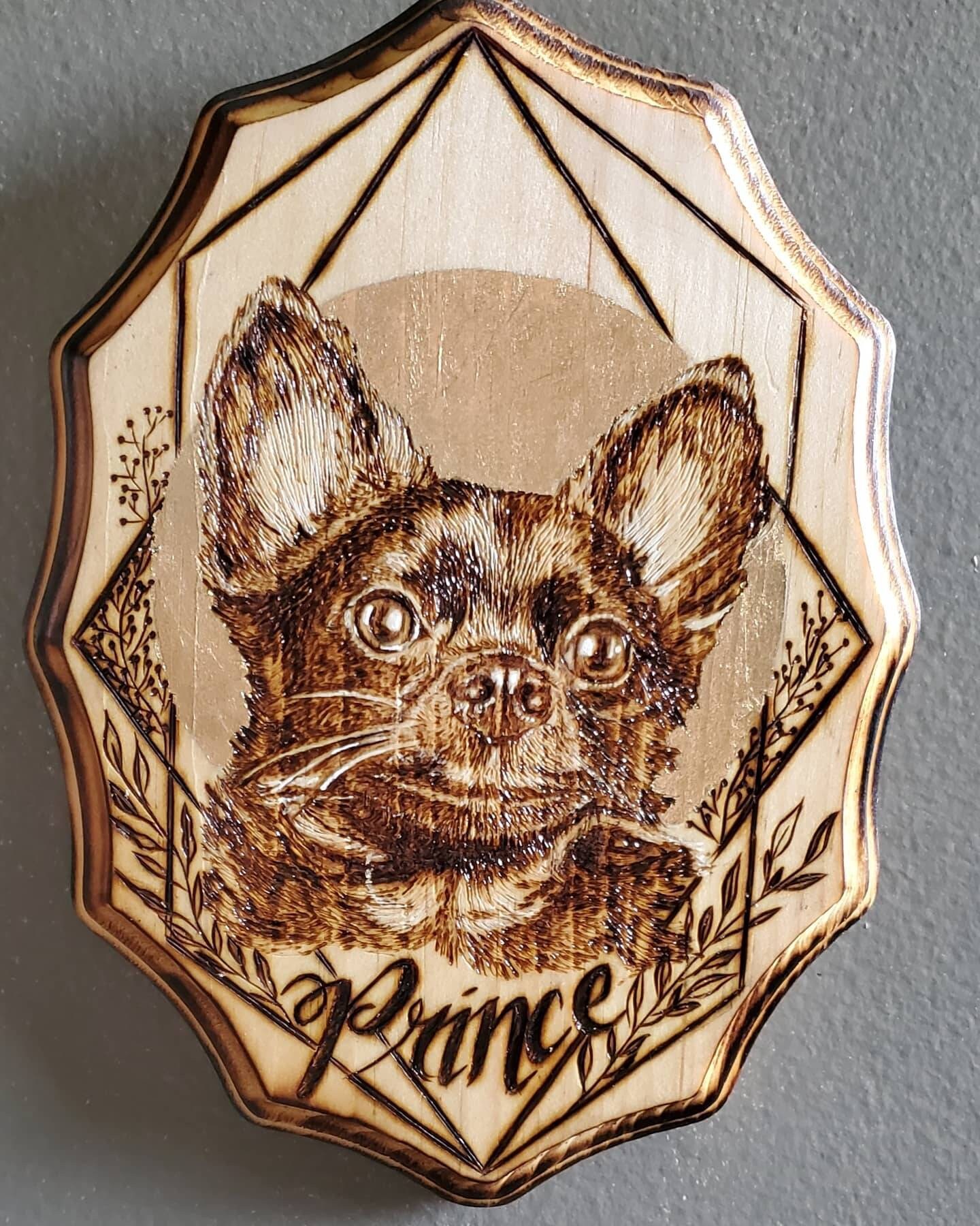 CUSTOM PYROGRAPHY DOG Portrait, Personalized Pet Portrait From Photo - Etsy