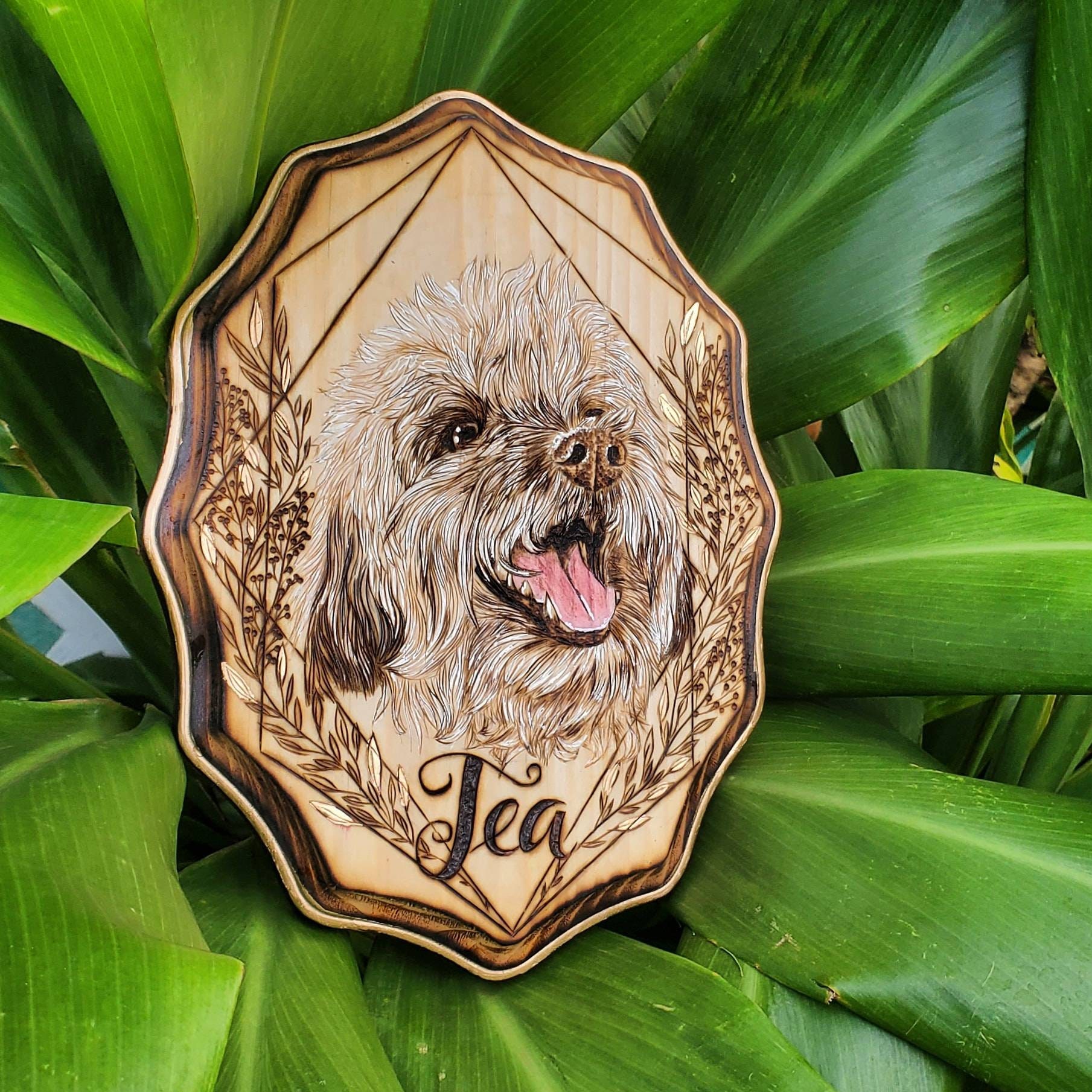 CUSTOM PYROGRAPHY DOG Portrait, Personalized Pet Portrait From Photo - Etsy