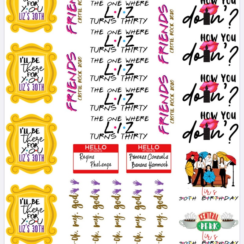 Friends Birthday Theme Decorations - Etsy