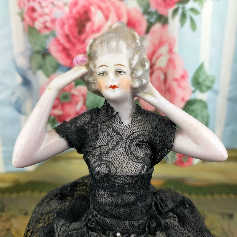 Porcelain Half Doll - Etsy