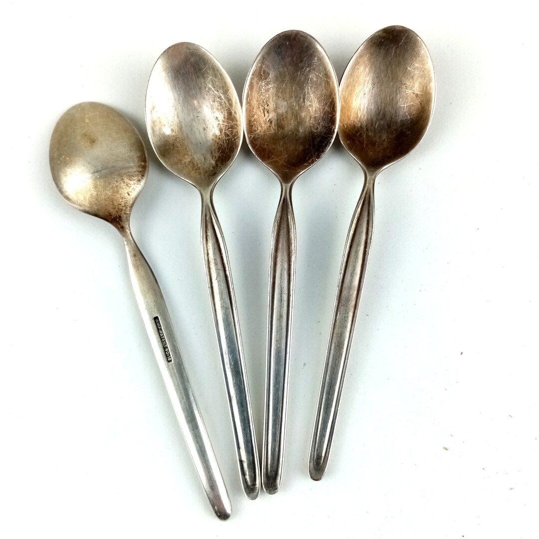 WMF Silver Plate 90 Cutlery Set of 4 Zurich Pattern Tea - Etsy