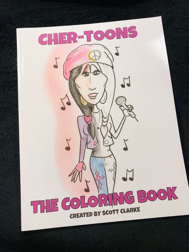 Cher-toons Coloring Book, Signed by the Author/artist - Etsy