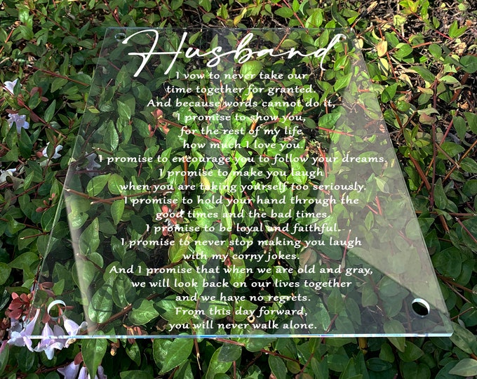 Framed Wedding Vows, Wedding Vows Sign, Wedding Vow Art, Floating Photo ...