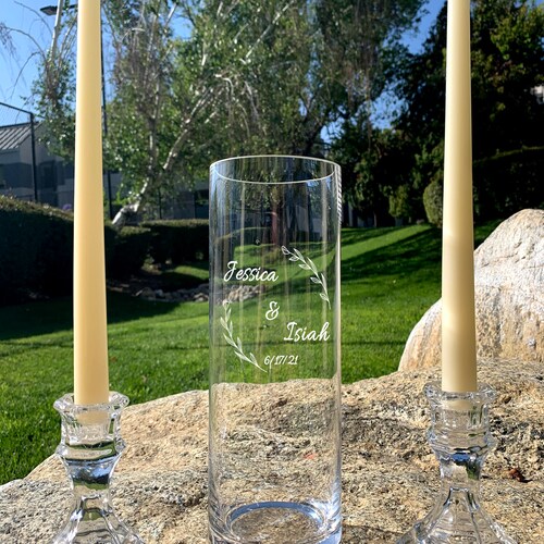Personalized Ivory Floating Candle Set Wedding Unity Candle - Etsy