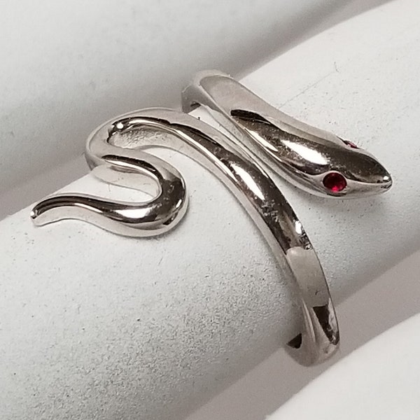 Silver Snake Ring - Etsy