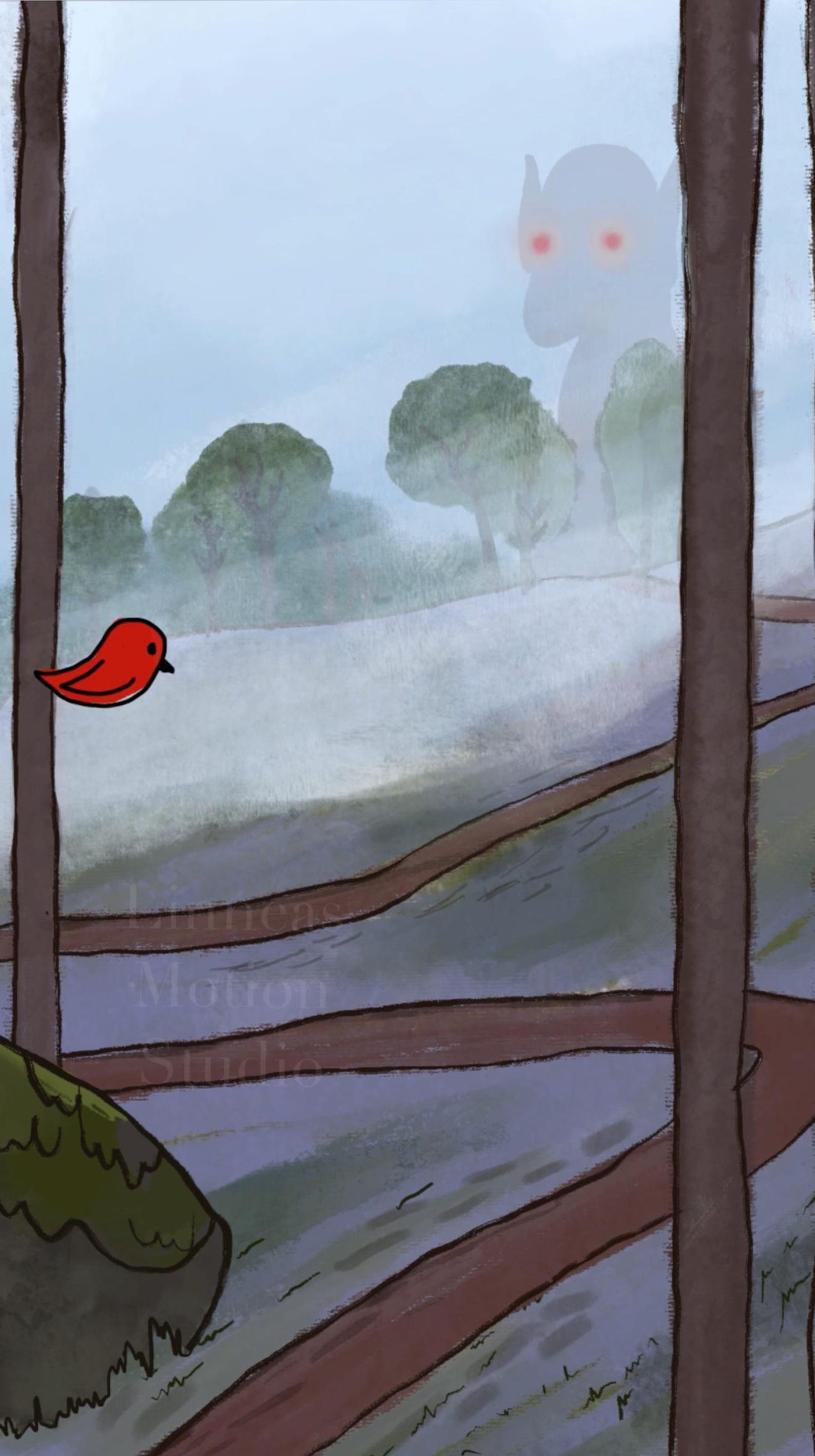 Hand Painted Forest Animation Loops | Seamless Vertical MP4 (digital ...
