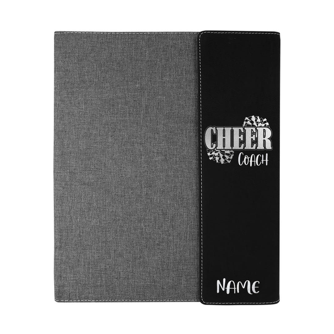 Cheer Coach Canvas Portfolio With Leatherette Flap and Magnetic Closure ...