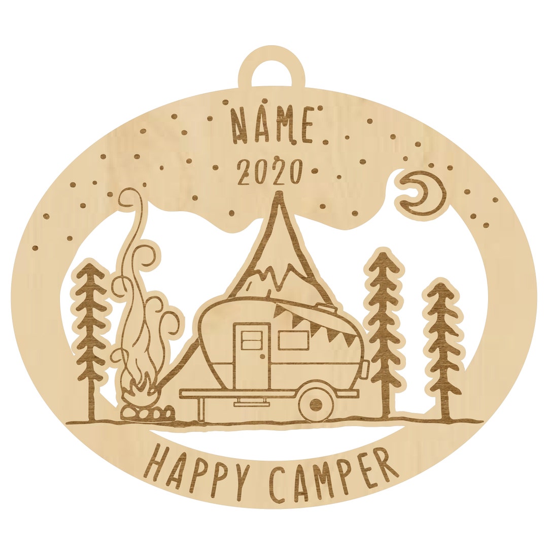 Personalized Camping Ornament | Trailer Camping Gift, Camping Gifts for ...