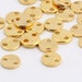 10 Pcs Gold Disc,6mm 24k Shiny Gold Disc, Stamped Disc, Coins, Two ...