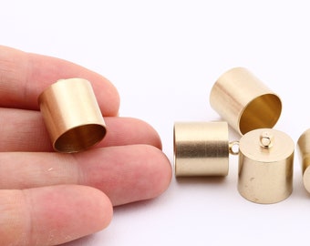 Square Cube Stamping Cube End Cap Raw Brass 7x7mm Enc6 OZ3202 - Etsy