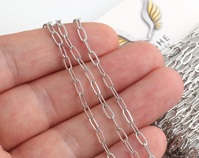 4.5x14mm Shiny Gold Plated Oval Chains Gold Oval Chains Oval - Etsy