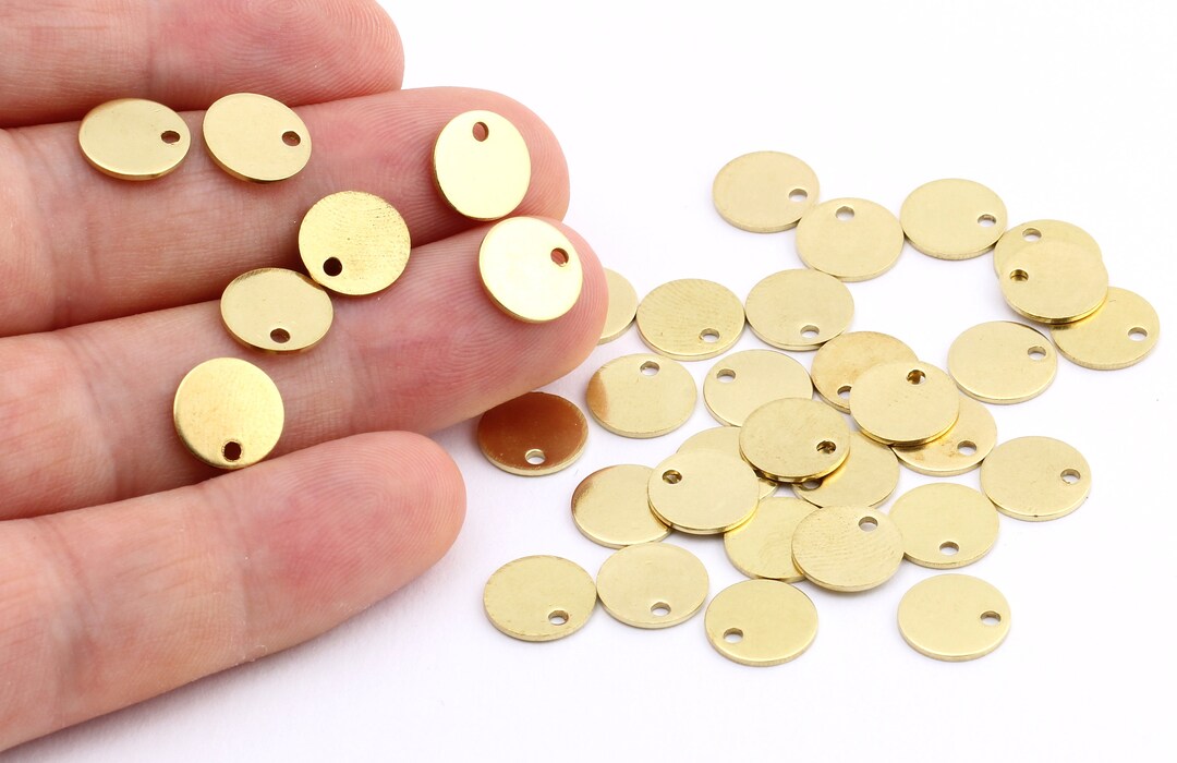 10 Mm Raw Brass Disc ,stamping Tag, Round Disc, Personalized Disc,ds-rw ...