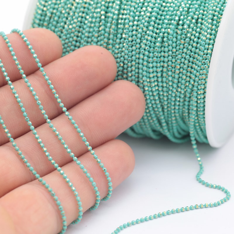 Faceted Ball Chain - Etsy