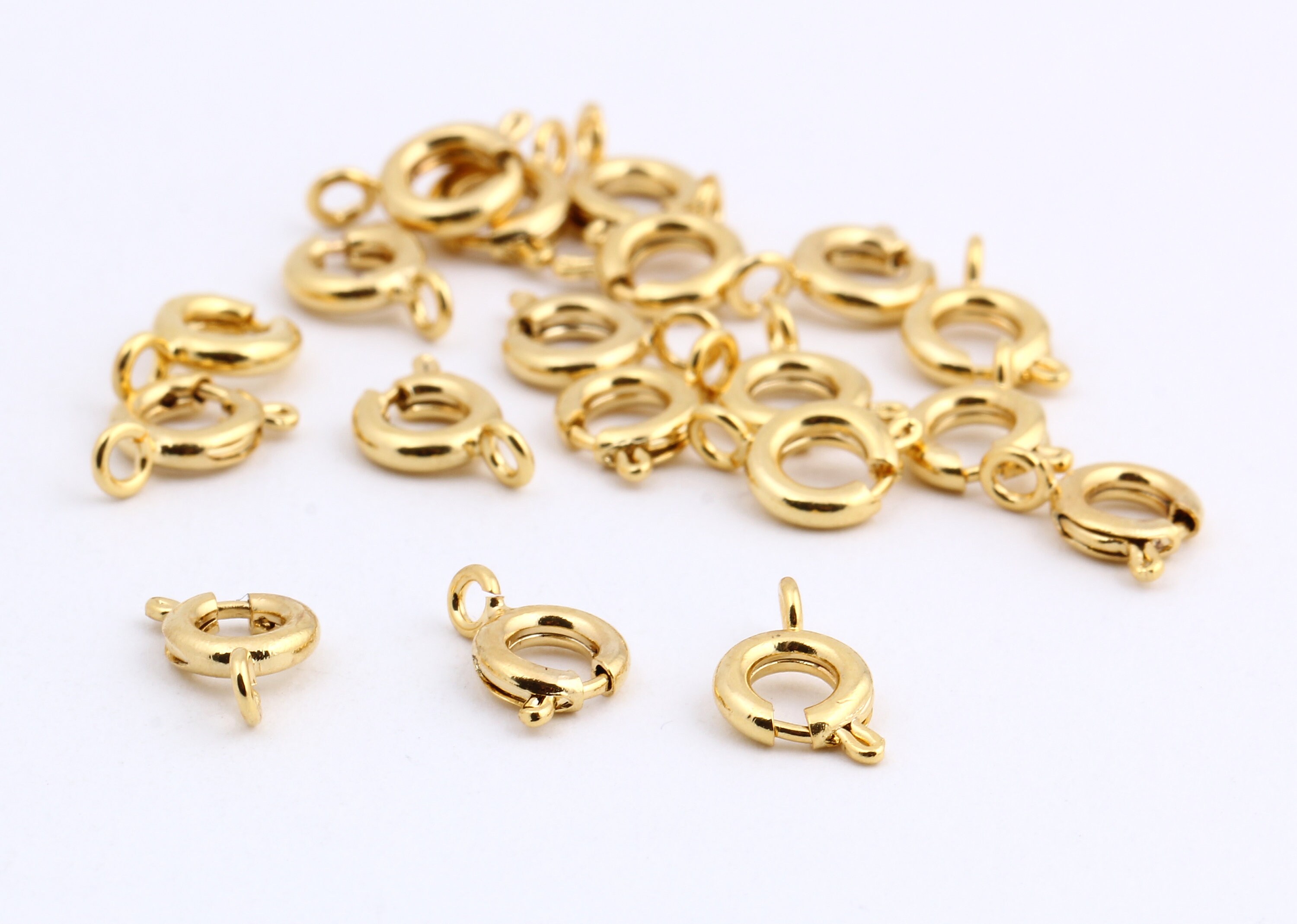 10 Pcs 24k Gold Plated Spring Clasp Gold Plated Lobster - Etsy