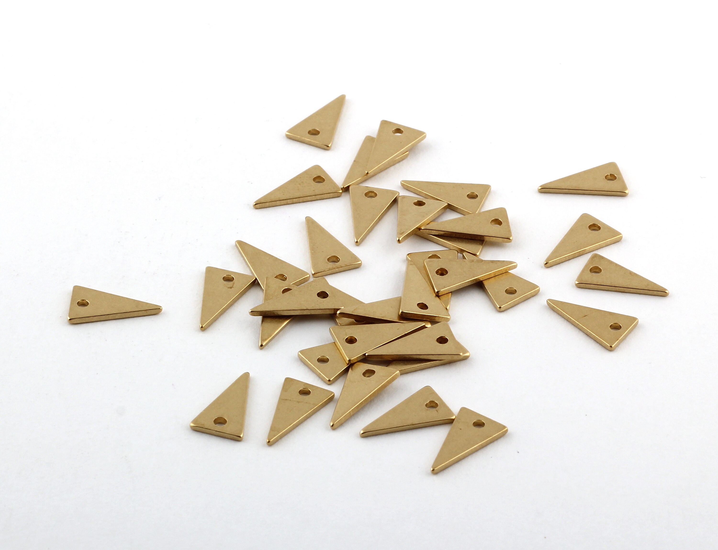 7x12mm Raw Brass Triangle Pendant Stamping Blank Chevron - Etsy Australia