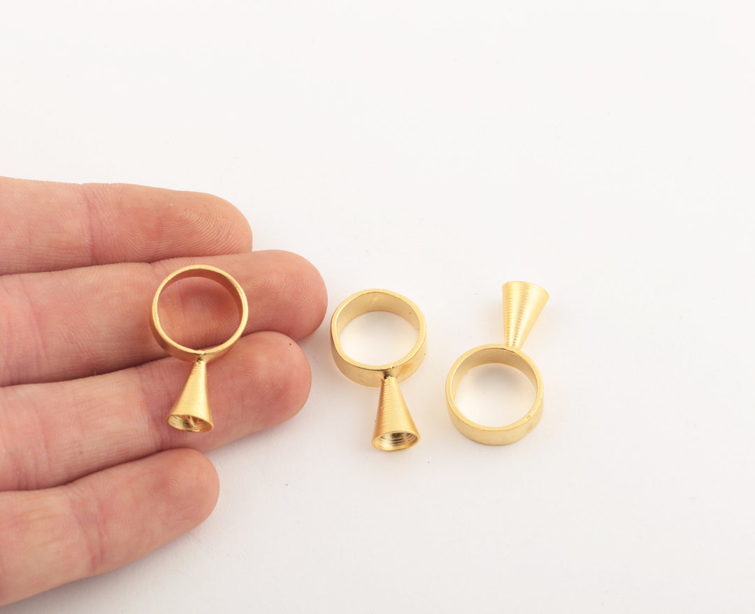 15x26mm Matt Gold Plated Tube Beads ,straight Tube, Matt Gold Plated ...