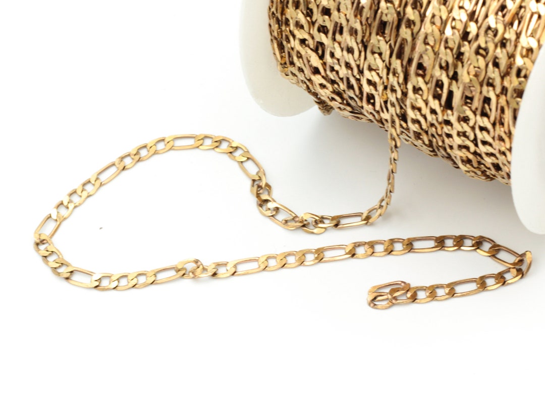 Raw Brass Curb Chains, Faceted Curb Chain, Strong Chains, Bar Chains ...