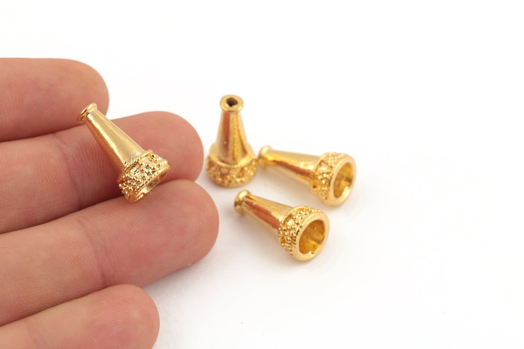 10x19mm 24k Shiny Gold Plated Tube Beads ,straight Tube, Gold Plated ...