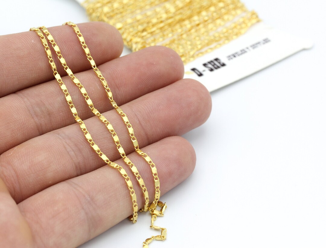 24k Matt Gold Plated Curb Chain , Curb Choker Chain , Matt Gold Plated ...