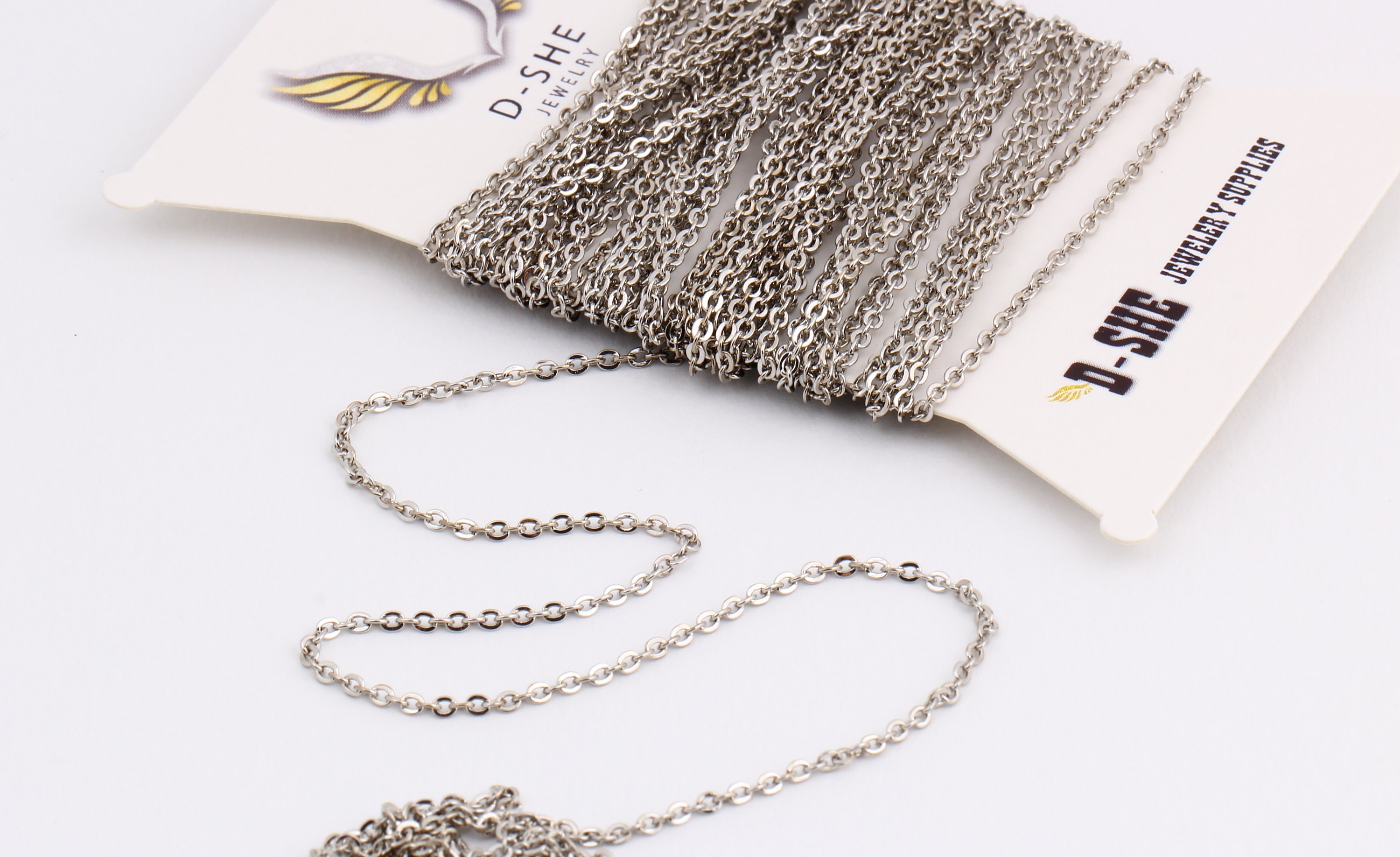 33 Feet 180x2.00 Mm Silver Plated Chains cable Chains | Etsy