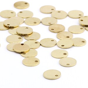 10 Mm Raw Brass Disc ,stamping Tag, Round Disc, Personalized Disc,ds-rw ...