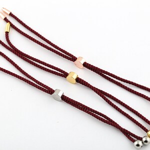 Half Finished Adjustable Bracelet, Cotton Rope Bracelet,2mm Cord ...