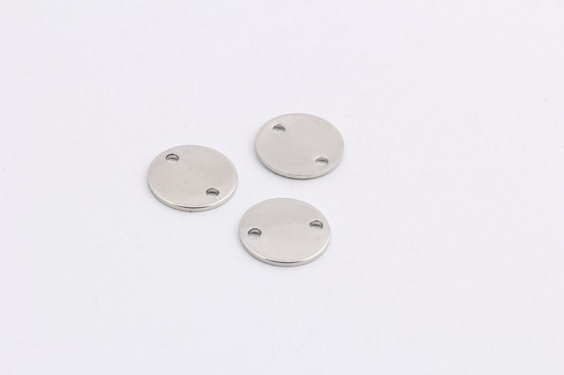 Silver Disc12mm Silver Plated Disc Stamped Disc Coins Two - Etsy