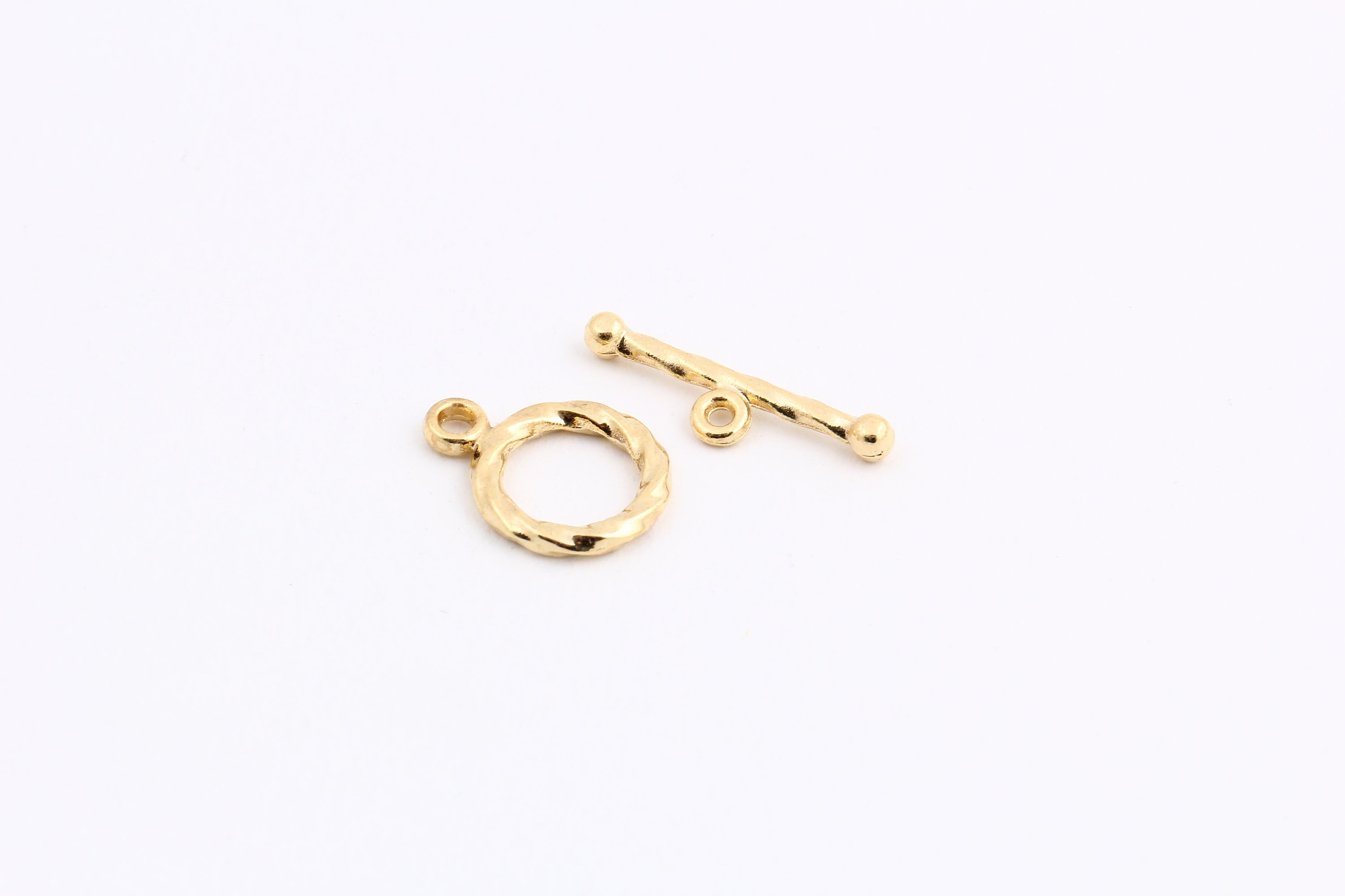 1 Gold Toggle Clasp 24k Shiny Gold Toggle Clasp T Bar Lock - Etsy