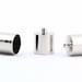 2 Pcs Silver Plated End Cap ,hole Inner 14mm, Huge End Caps, Solid ...