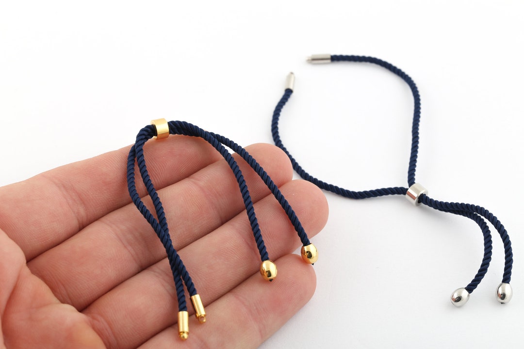 Half Finished Adjustable Bracelet, Cotton Rope Bracelet, 2mm Cord ...