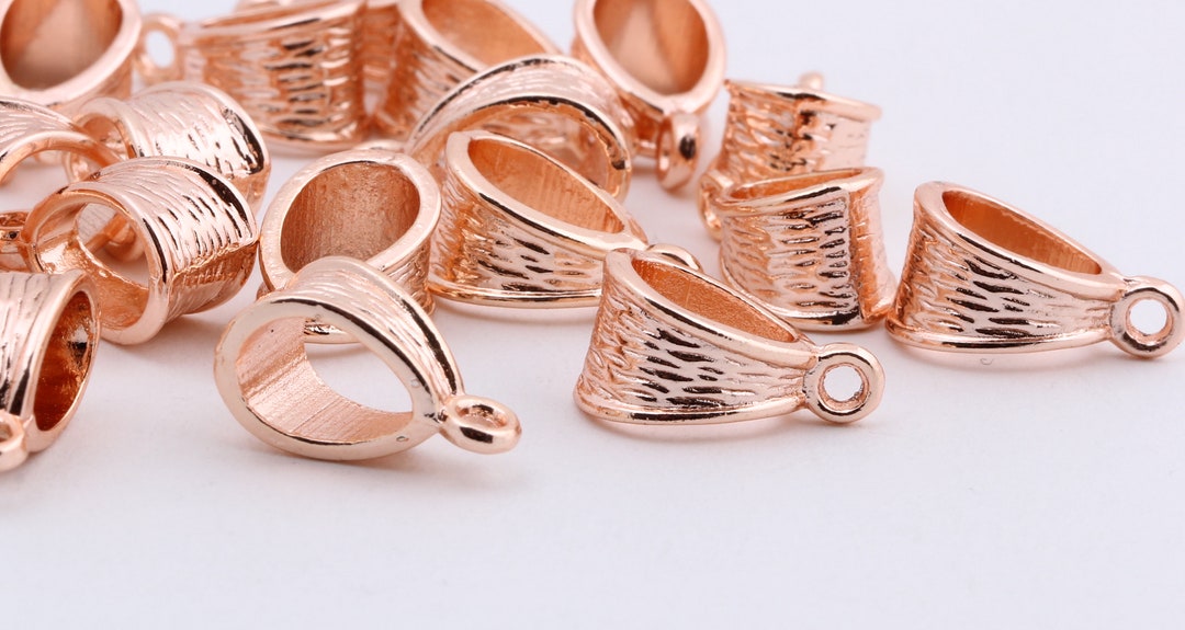 2 Pcs Rosegold Plated With Handled Pendant , Rose Gold Plated ...