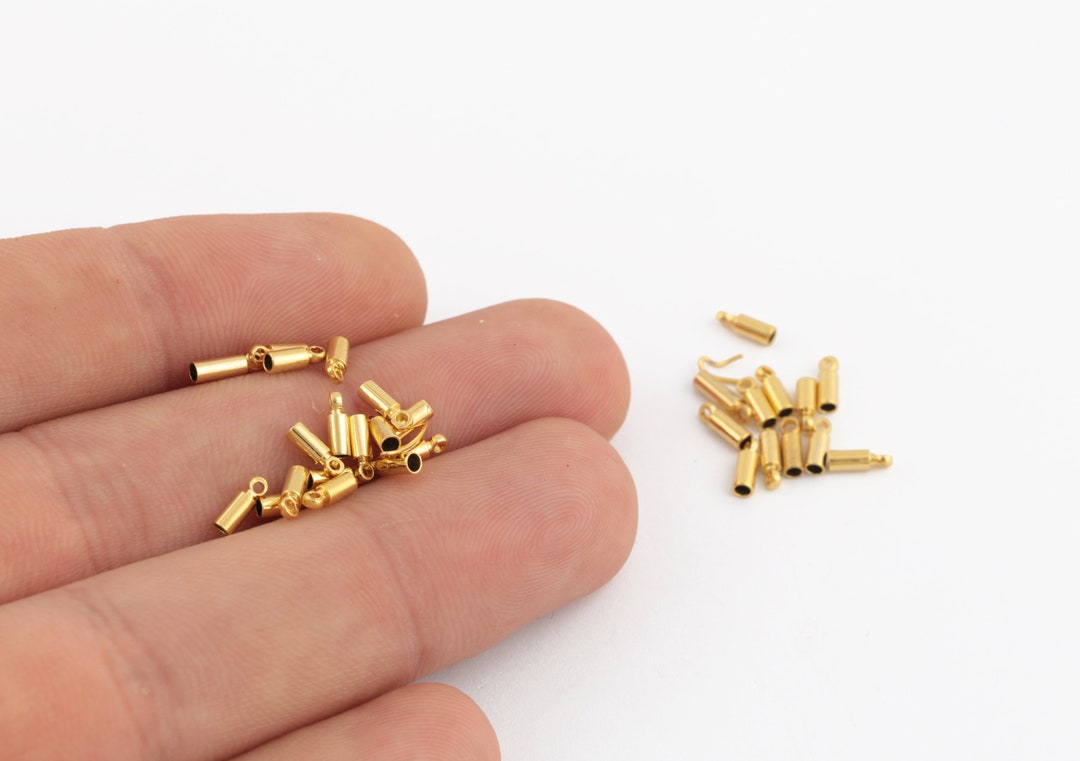 İnner 1.5mm Gold Plated End Cap ,hole Inner 1.5mm, Huge End Caps,solid ...