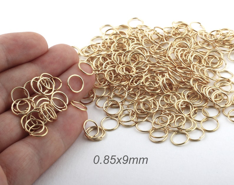 250 Pcs 0.85x9mm Raw Brass Jump Rings Bulk Raw Brass Jump - Etsy