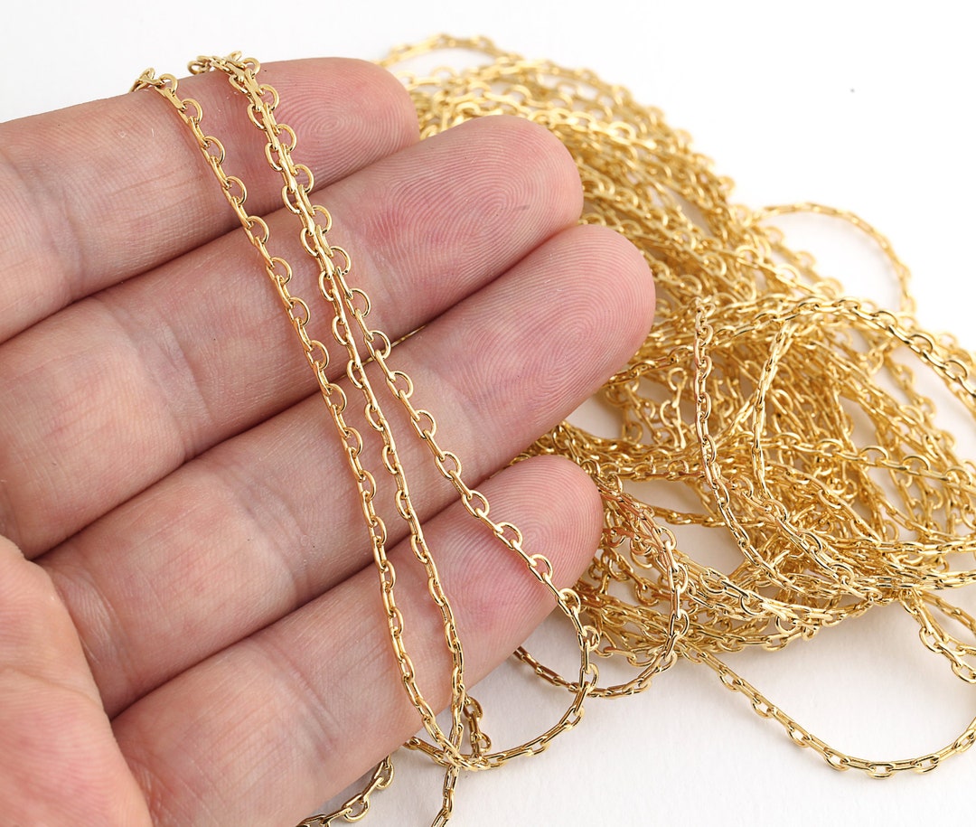 24k Shiny Gold Rolo Chains , Anklet Chains, Rolo Chains , Soldered ...