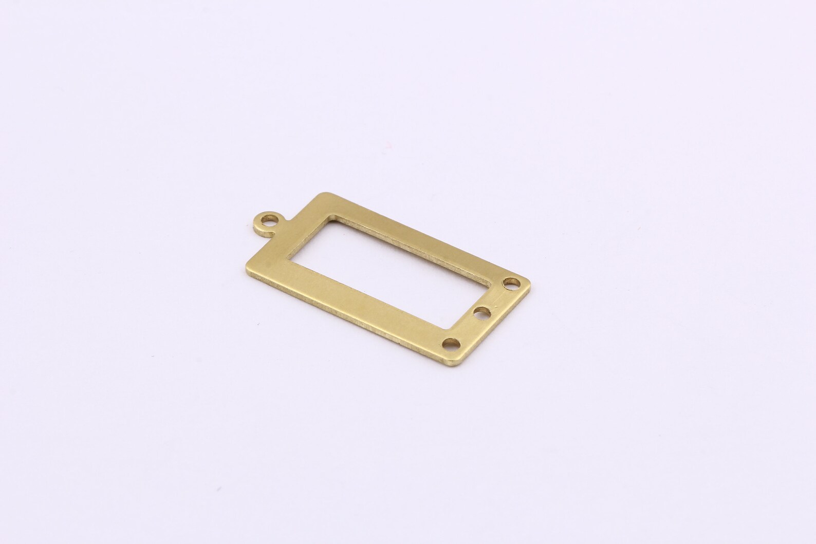 6 Pcs Raw Brass Geometric Tag , Personalized Tag , 3 Hole Blanks , Raw ...