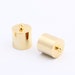 2 Pcs Gold Plated End Cap ,hole Inner 14mm, Huge End Caps, Solid Brass ...