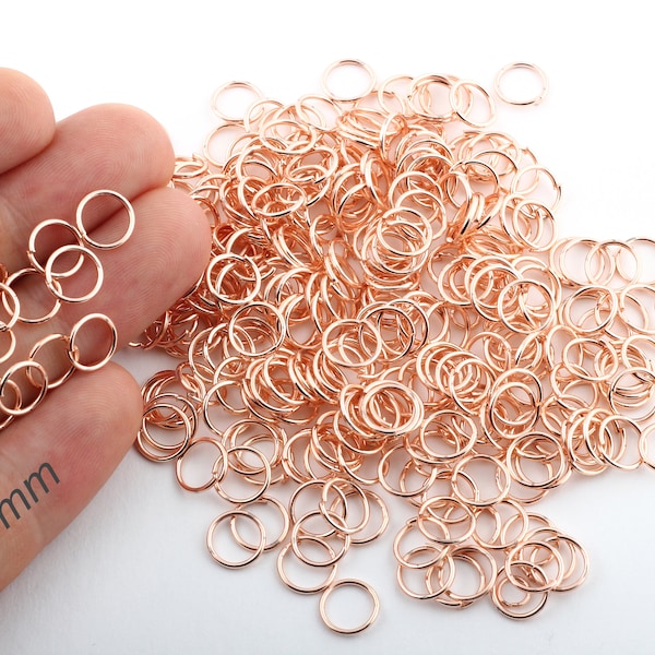 Rose Gold Jump Rings - Etsy