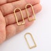 D Shape Rings-10 Raw Brass D Shape Connectors Rings | Etsy