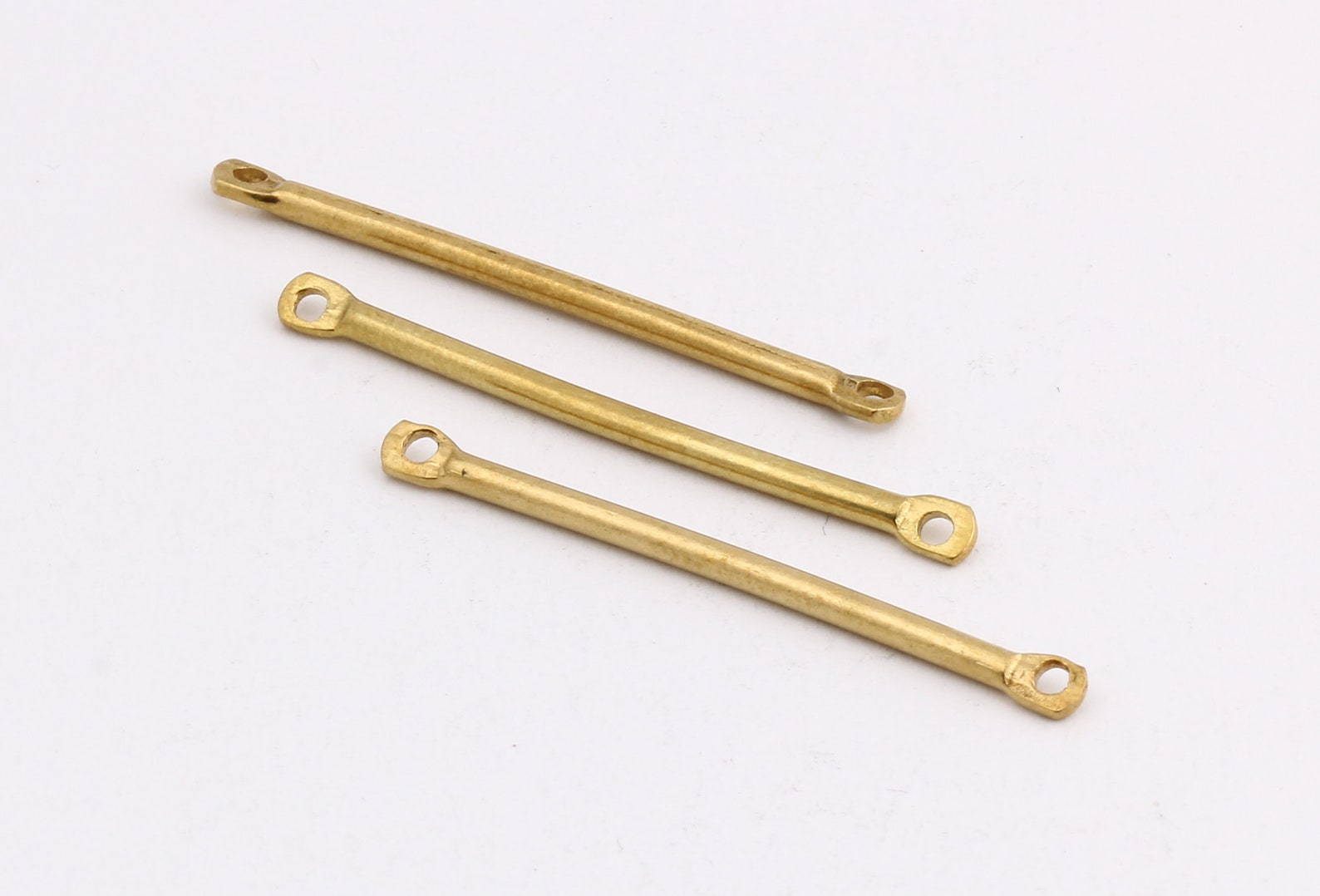 6 Pcs Raw Brass 35mm Long Round Bar Long Bar Pendant Bar - Etsy