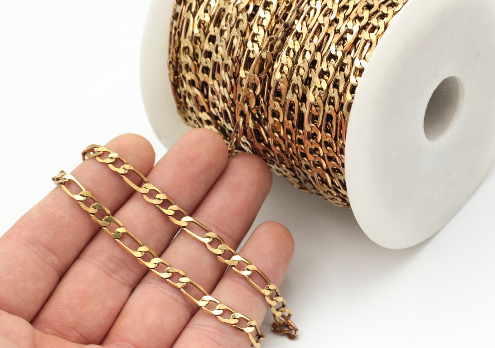 Raw Brass Curb Chains Faceted Curb Chain Strong Chains Bar - Etsy