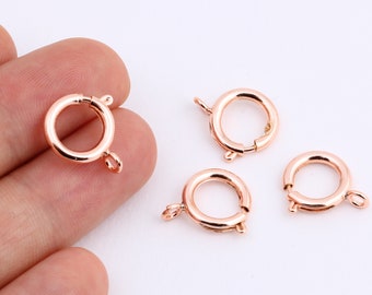 Micro-pave Round Spring Clasp, Nautical Clasp, Wheel Clasp, CZ Necklace ...