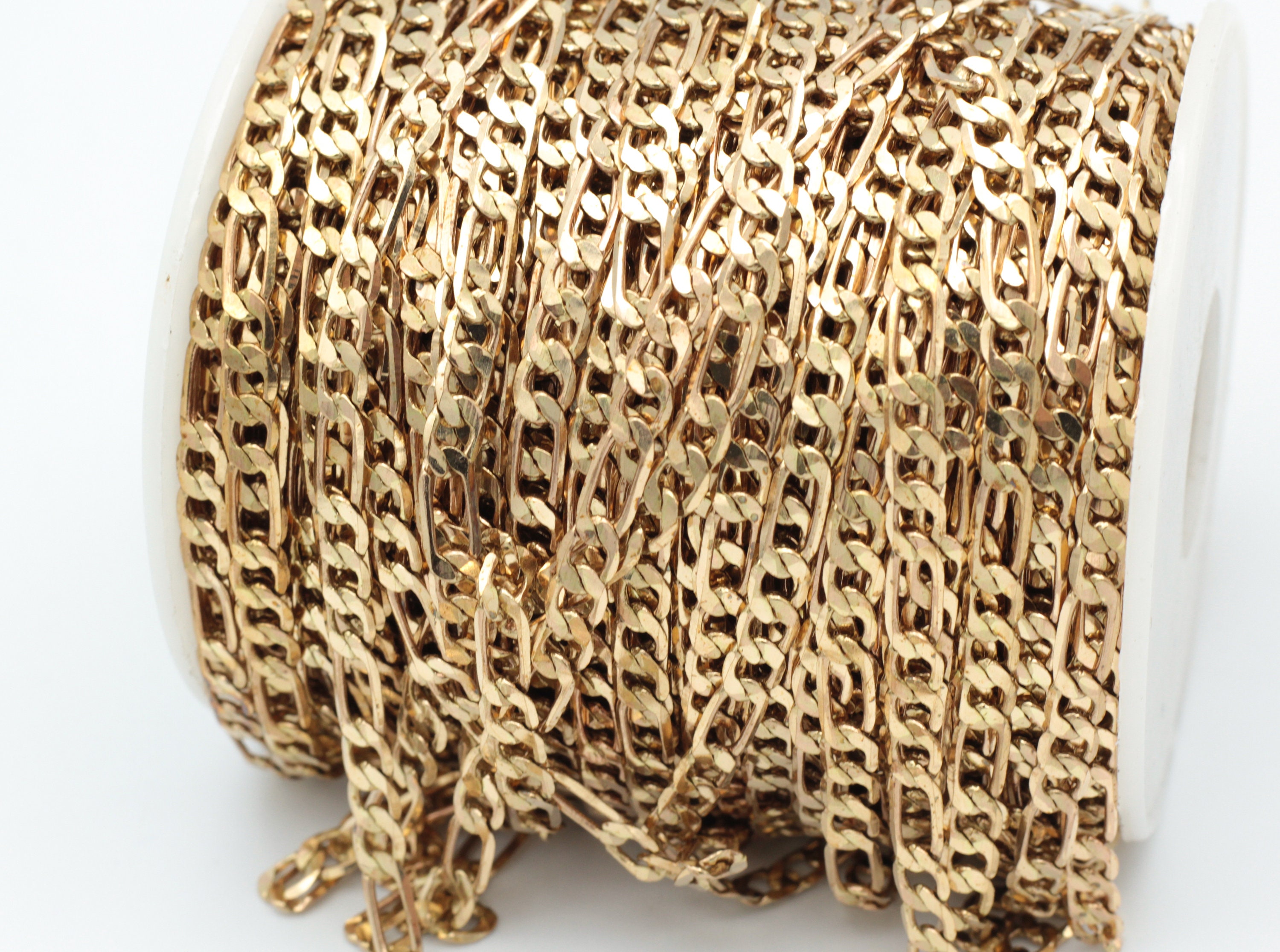 Raw Brass Curb Chains, Faceted Curb Chain, Strong Chains, Bar Chains ...