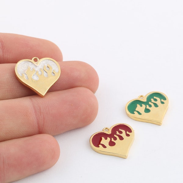 Flame Heart - Etsy
