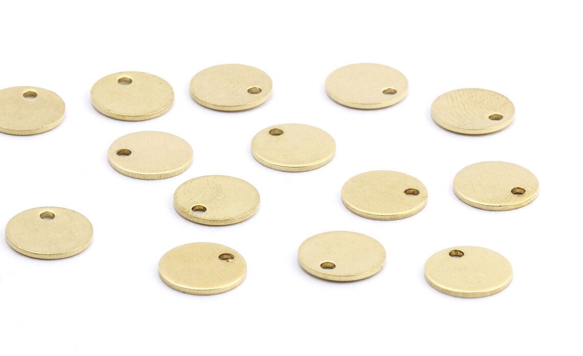 10 Mm Raw Brass Disc ,stamping Tag, Round Disc, Personalized Disc,ds-rw ...