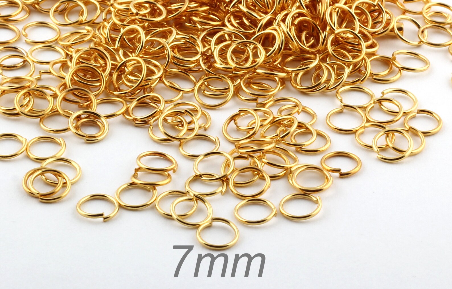 50 Pcs 7mm Jump Rings Tiny Jump Ring Connectors Gold - Etsy