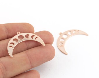 Half Moon Charm - Etsy