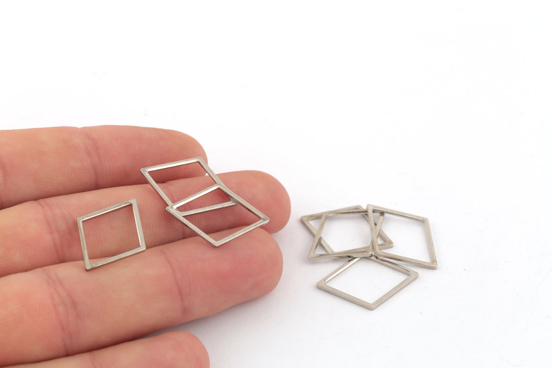 10 Pcs 17x24mm Rhodium Plated Triangle Charms ,tiny Necklace Triangle ...