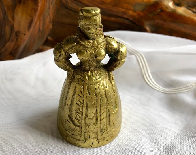 Vintage Solid Brass Bell Victorian Lady/queen Dinner Bell - Etsy