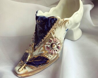 Ceramic shoe figurine | Etsy