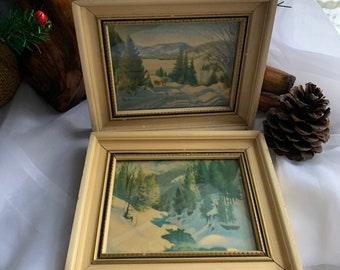 Winter art print | Etsy